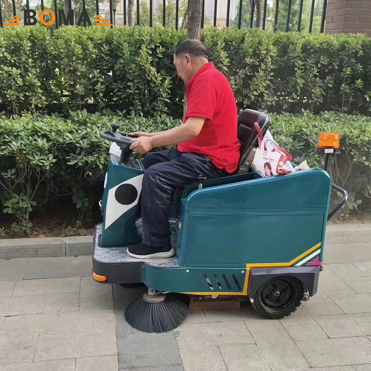 Road Sweepers Battery Type Sweeping Machine Concrete Floor Driver ...